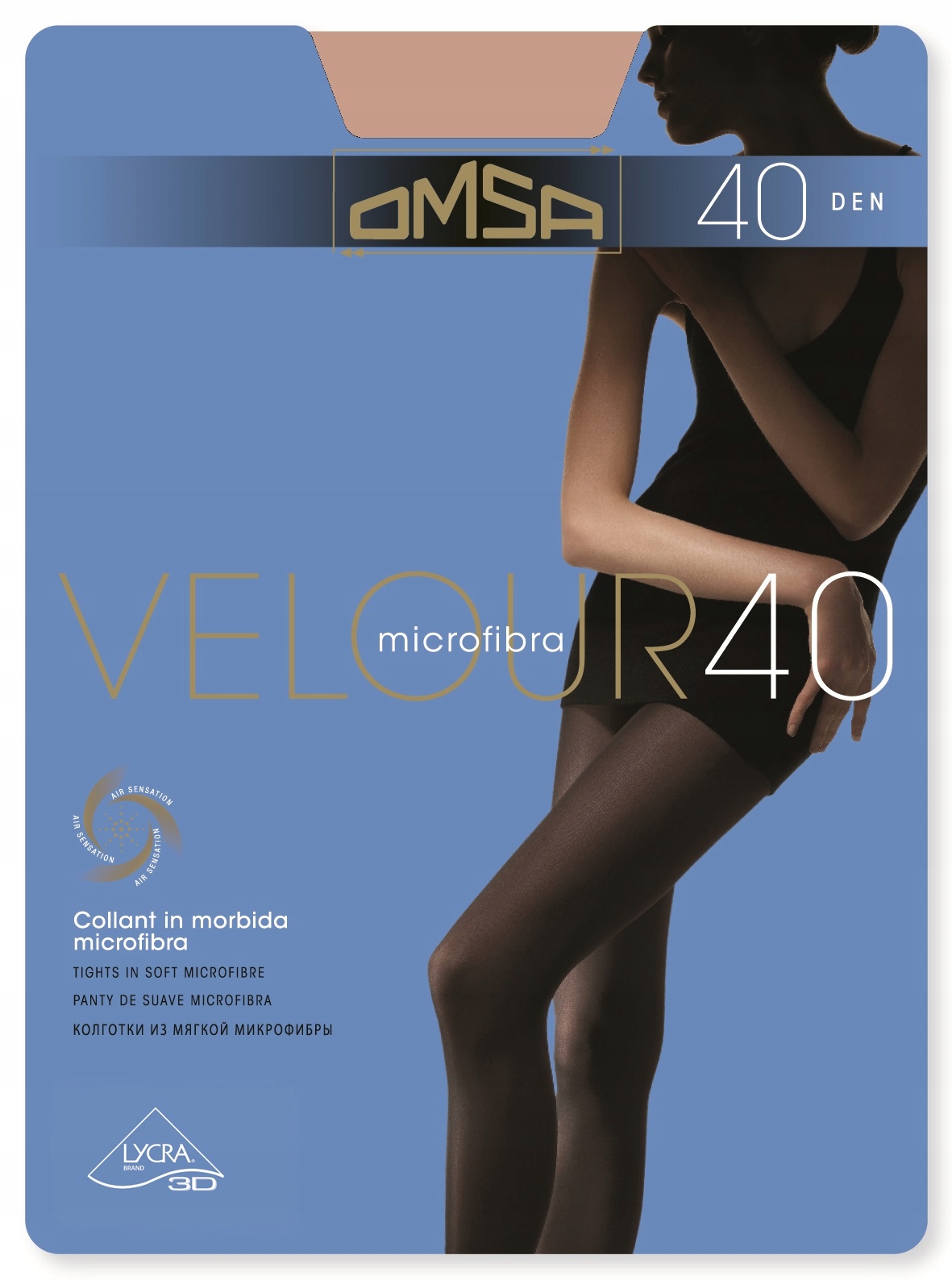 Велюровые колготки из микрофибры OMSA 40 Den купить с доставкой из Польши с Allegro на FastBox ...