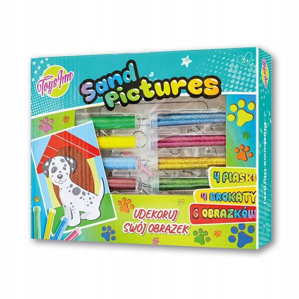 PÍSKOVÉ OBRÁZKY PSŮ KOČKY OBRÁZKY KREATIVNÍ TŘPYTKY za 233 Kč - Allegro