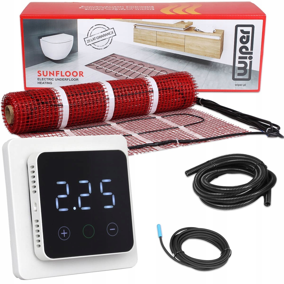 MATA GRZEWCZA ZESTAW 1m2 WIPER + TERMOSTAT WIFI • Cena, Opinie • Ogrzewanie podłogowe ...