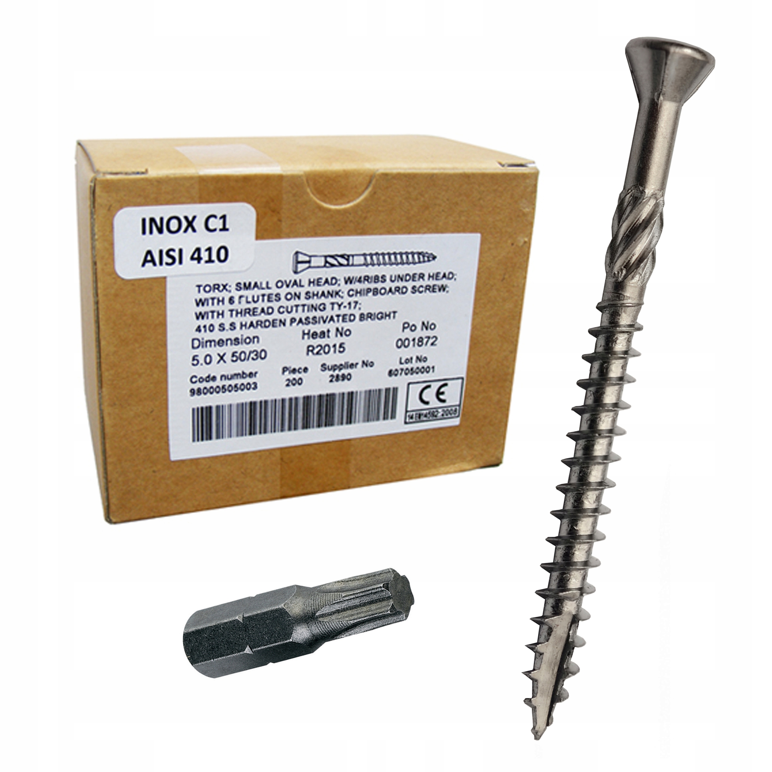 Wkręty do drewna Inox 5 x 80 mm 200 szt. • Cena, Opinie • Gwoździe ...