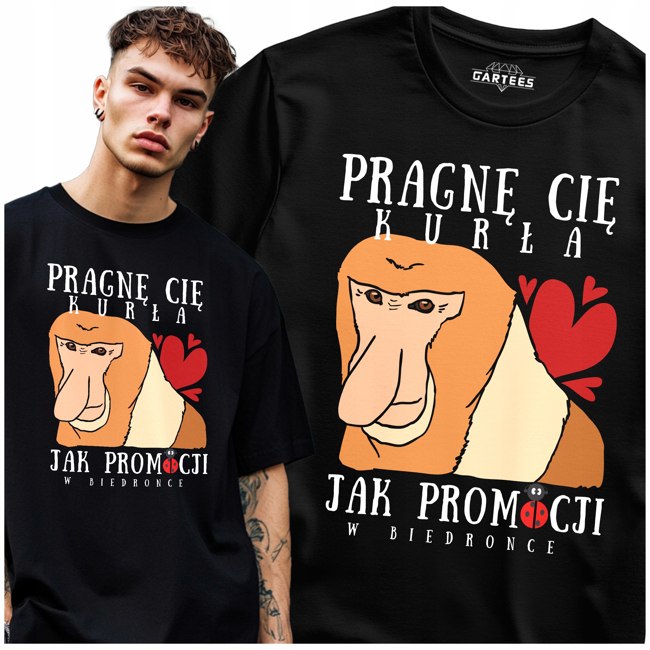 KOSZULKA BIEDRONKA PROMOCJA JANUSZ NOSACZ KURŁA ŚMIESZNY PREZENT ...