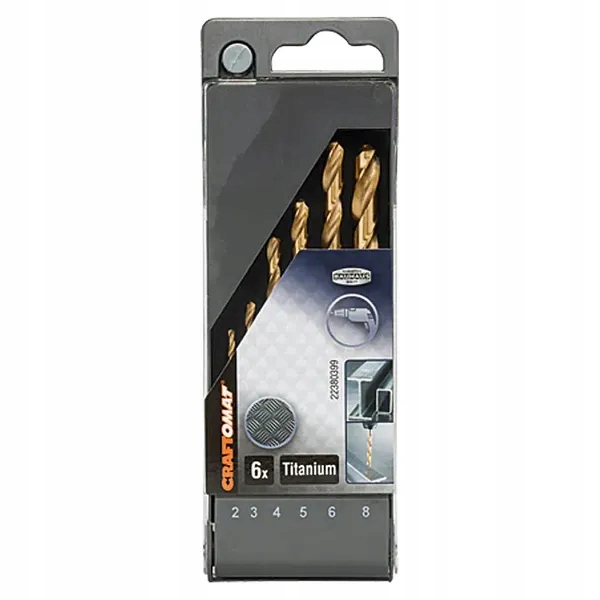 CRAFTOMAT Sada vrtáků do kovu Titanium 2-8mm za 193 Kč - Allegro