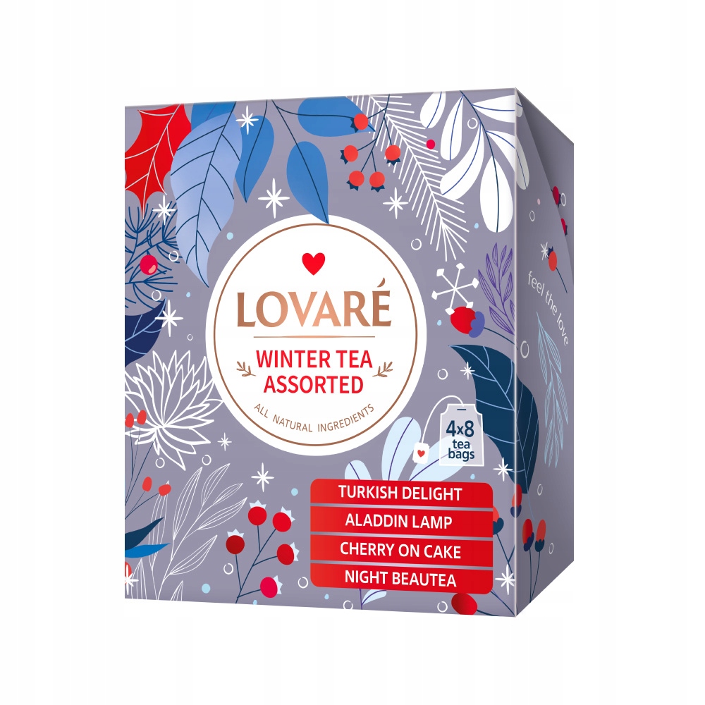 LOVARE Sada Winter Tea Assorted 4 příchutě 32 ks za 64 Kč - Allegro