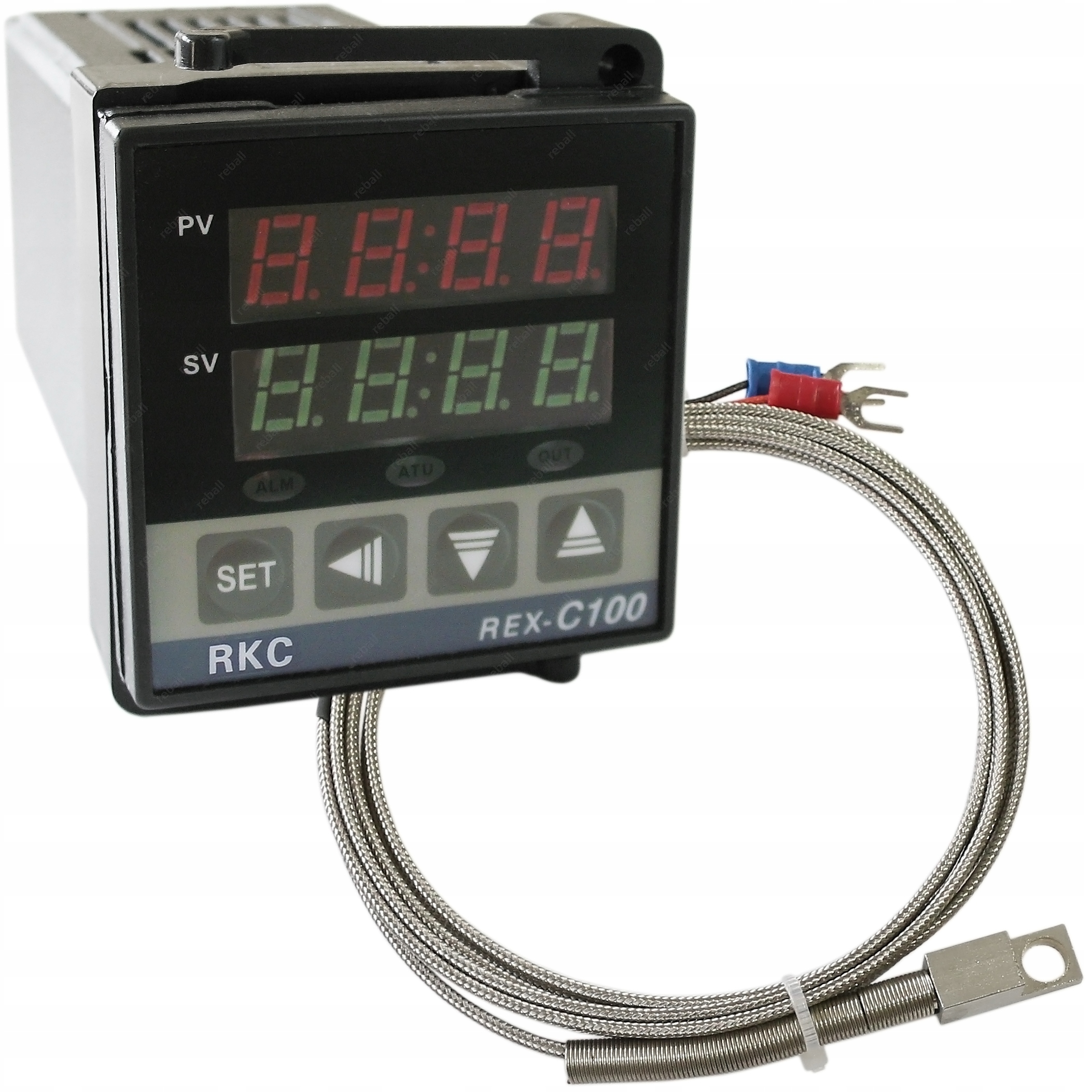 REGULÁTOR TEPLOTY REX C100 230V SSR + SNÍMAČ TEPLOTY TYP K M6 za 716 ...