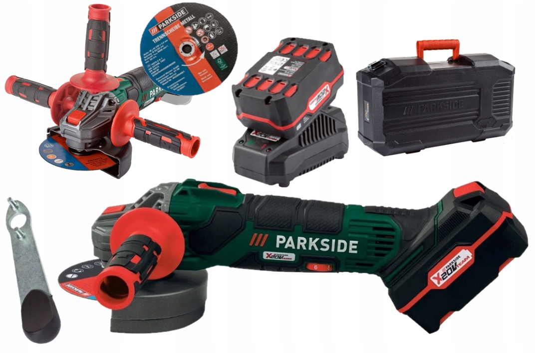 SZLIFIERKA AKUMULATOROWA PARKSIDE PWSA 20-Li D4 (4054599068466) • Cena ...