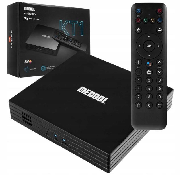 Android TV BOX Mecool KT1 Android TV 10 tuner DVB-T/T2/C STB WiFi - Sklep, Opinie, Cena w Allegro