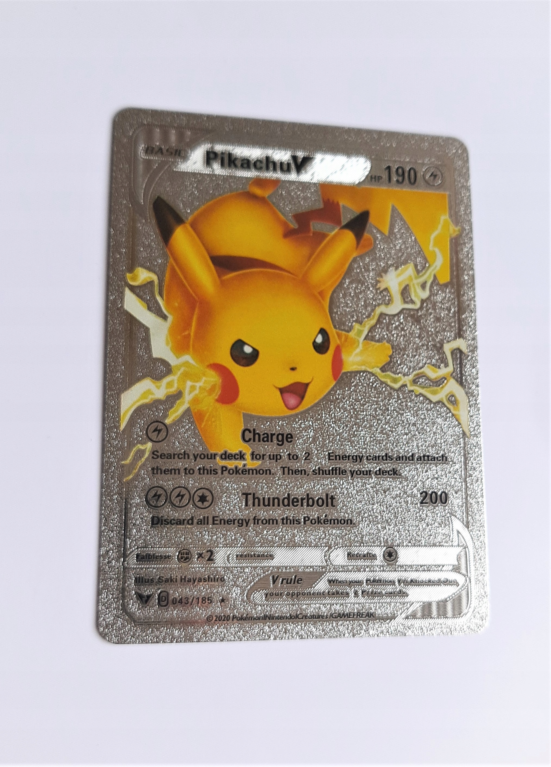 Karta Pokemon Pikachu V Silver Srebrna Karta - Stan: nowy 14,98 zł ...