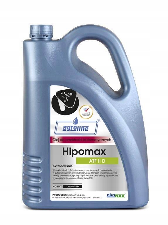 Agroline Hipomax ATF IID olej przekładniowy 5L do skrzyni wspomagania ...