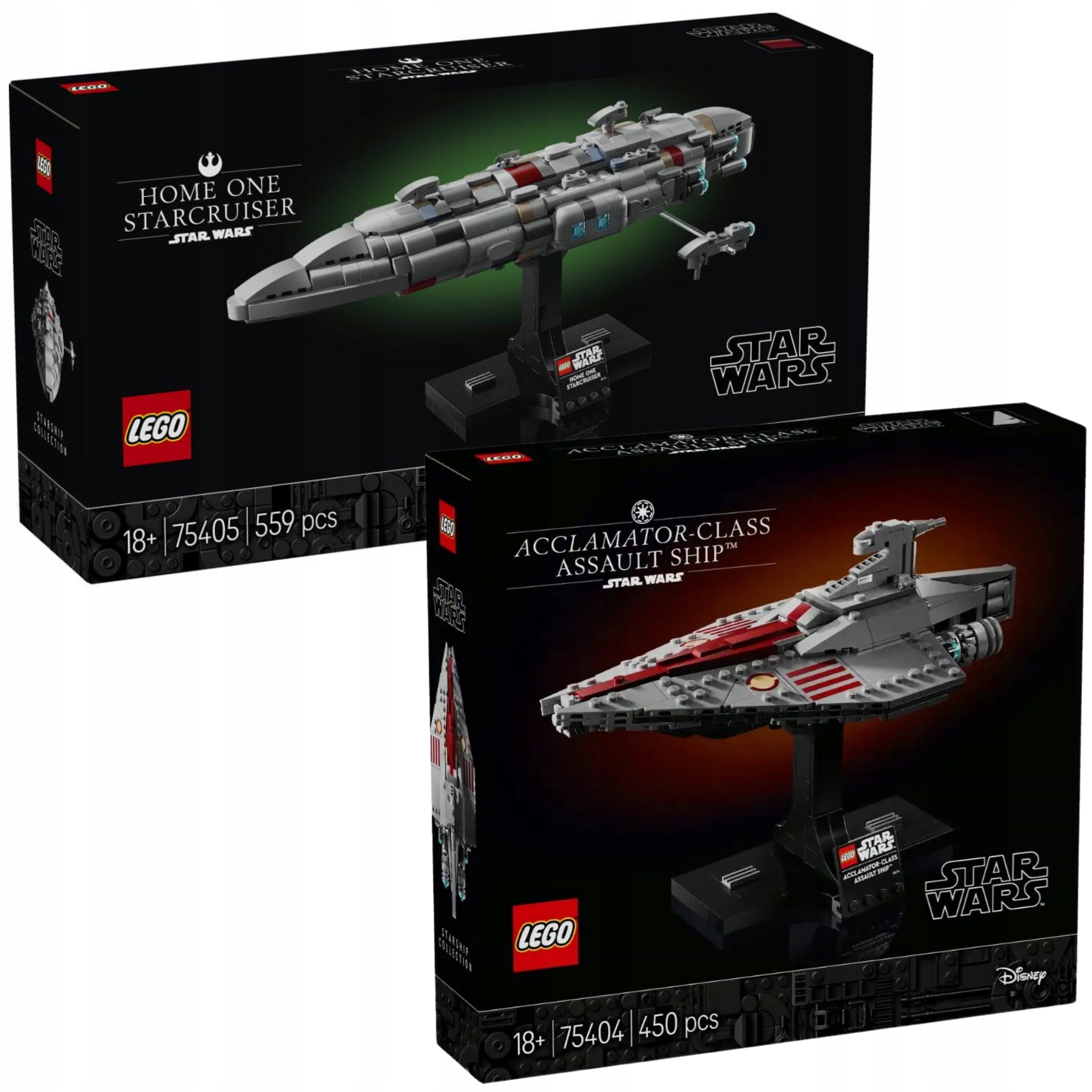 LEGO Star Wars 75405 Krążownik typu Home One + Szturmowy Acclamator ...
