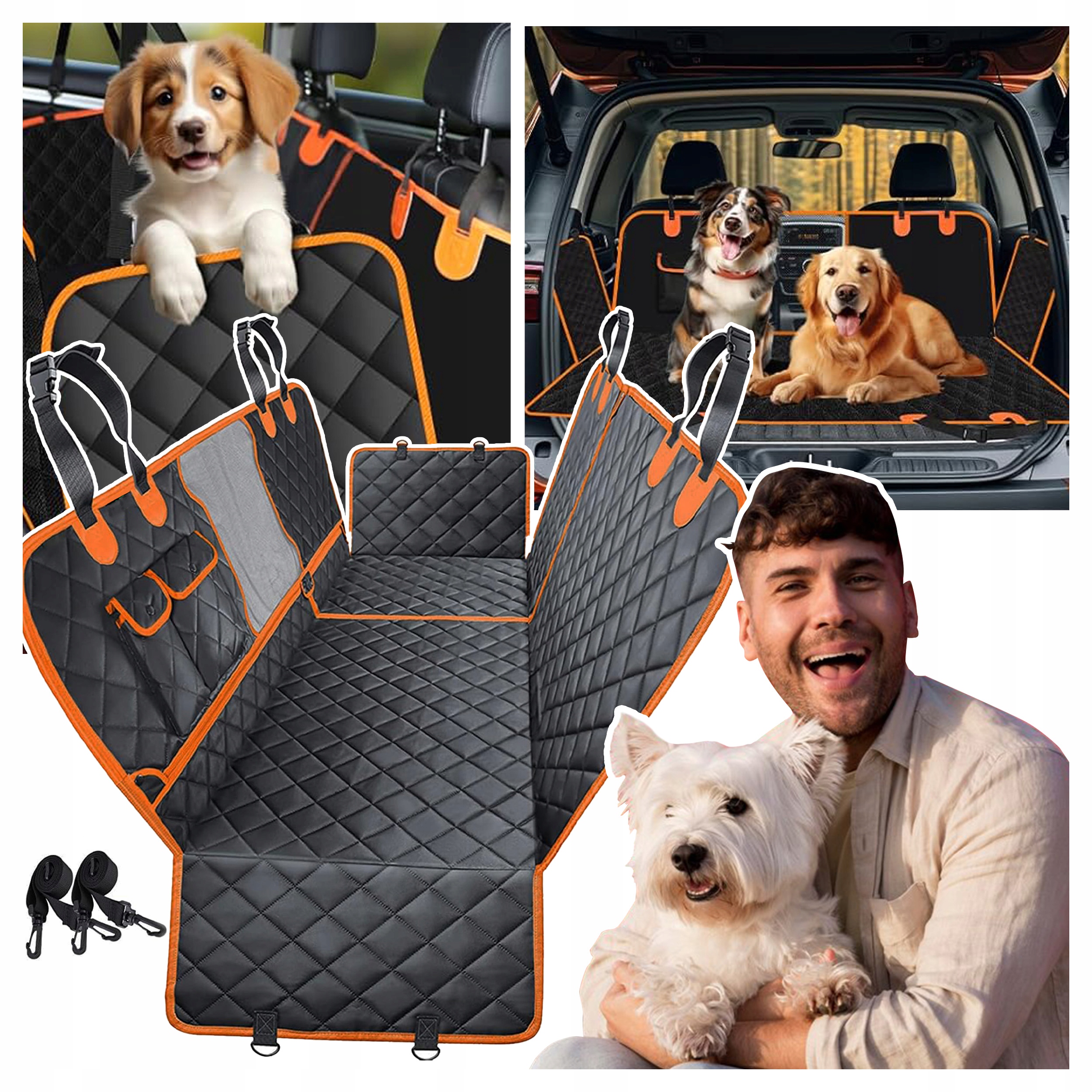 Mata Do Auta Samochodu Dla Psa Pokrowiec NA Siedzenie Uniwersalna Duża (5904100219827) • Cena ...