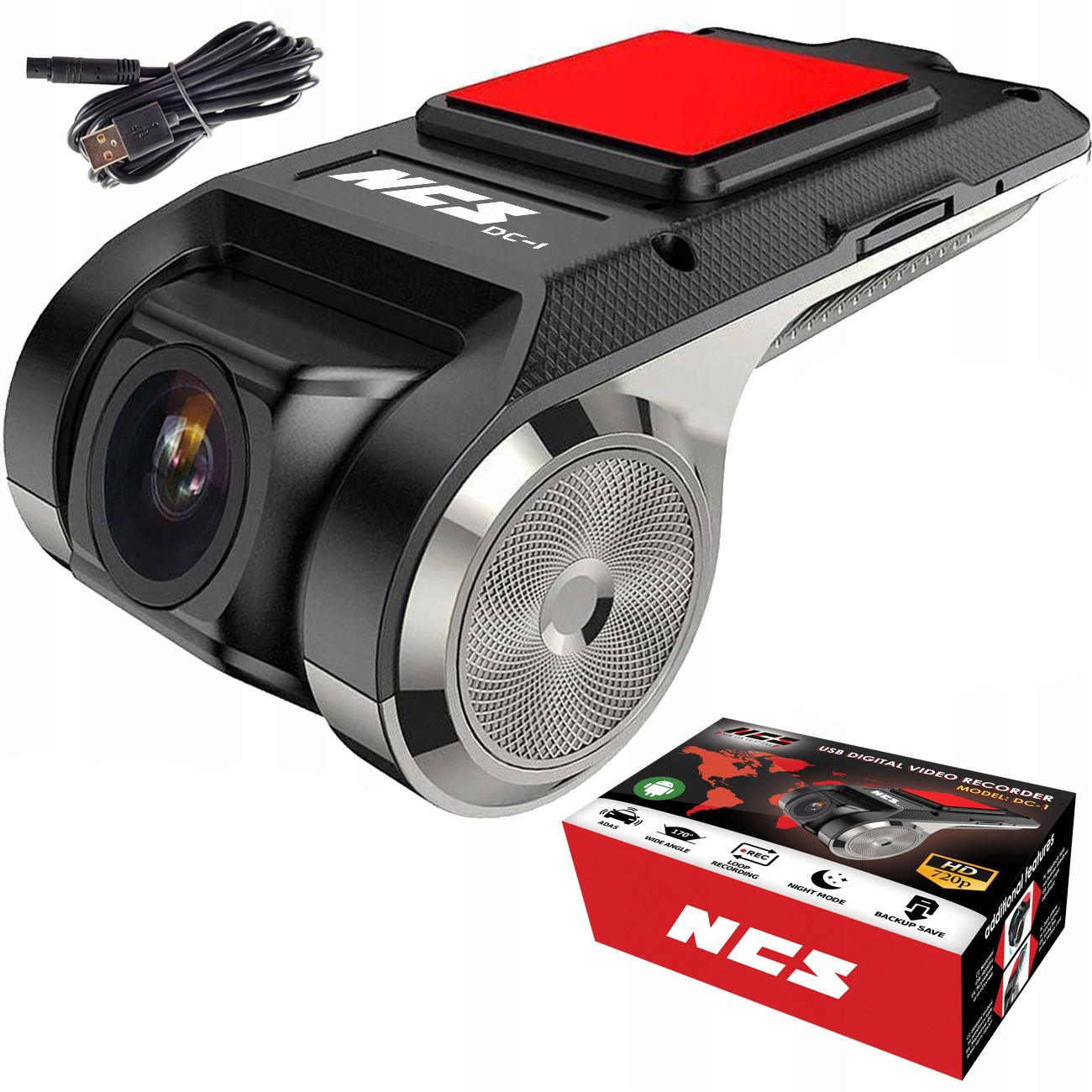 Kamera automobilová NCS HD DVR černá - Allegro