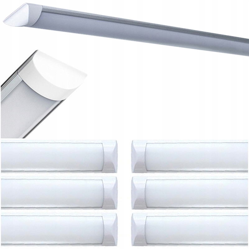 6x LAMPA LED SUFITOWA WISZĄCA LISTWA DO GARAŻU WARSZTATU 90cm IP20 27W ...