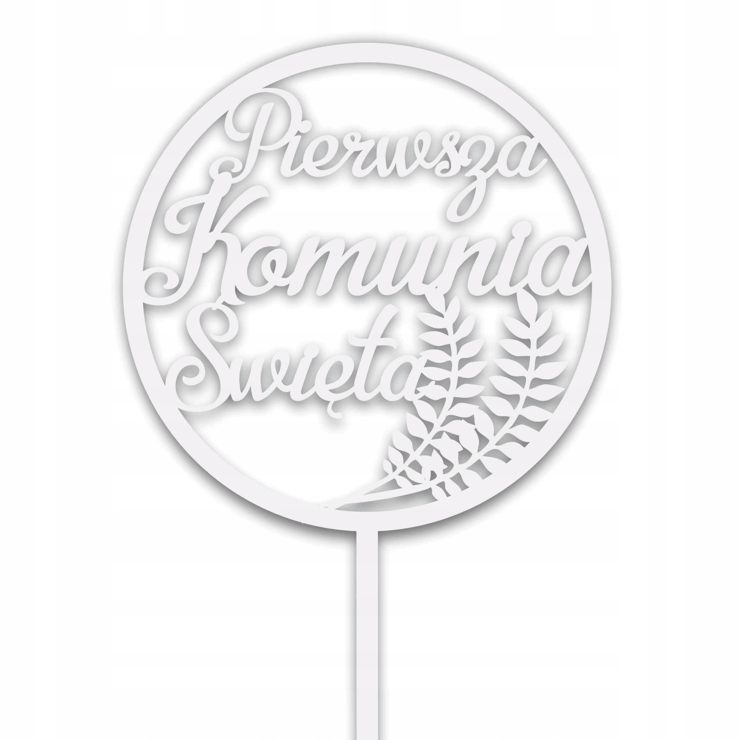 Topper Pierwsza Komunia Święta- biały TKB-5 (5905359355335) • Cena, Opinie • Toppery 14749765716 ...