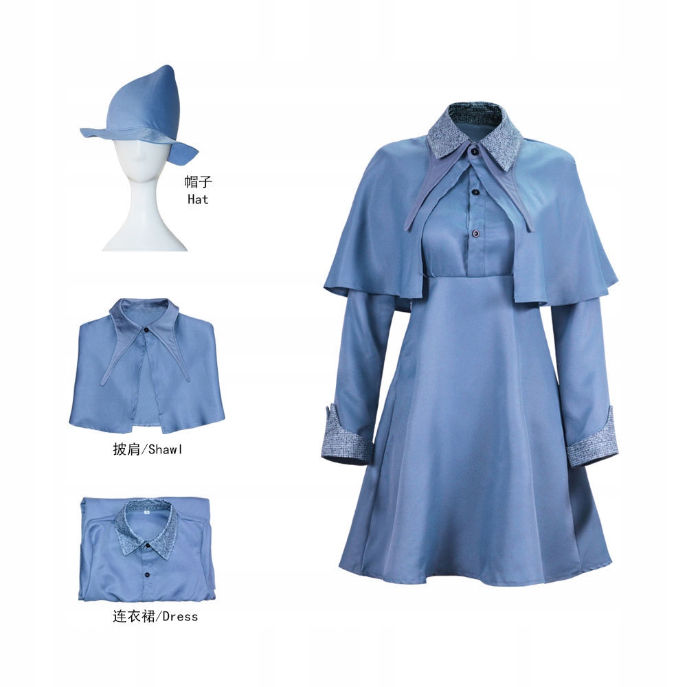 Fleur Delacour Cos kostium Halloween Cosplay Beauxbatons dziewczęcy ...