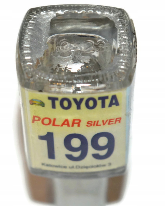 TOYOTA 199 POLAR SILVER LAKIER ZAPRAWKA DO RYS ARA 10 ML 199 za 19,99 ...