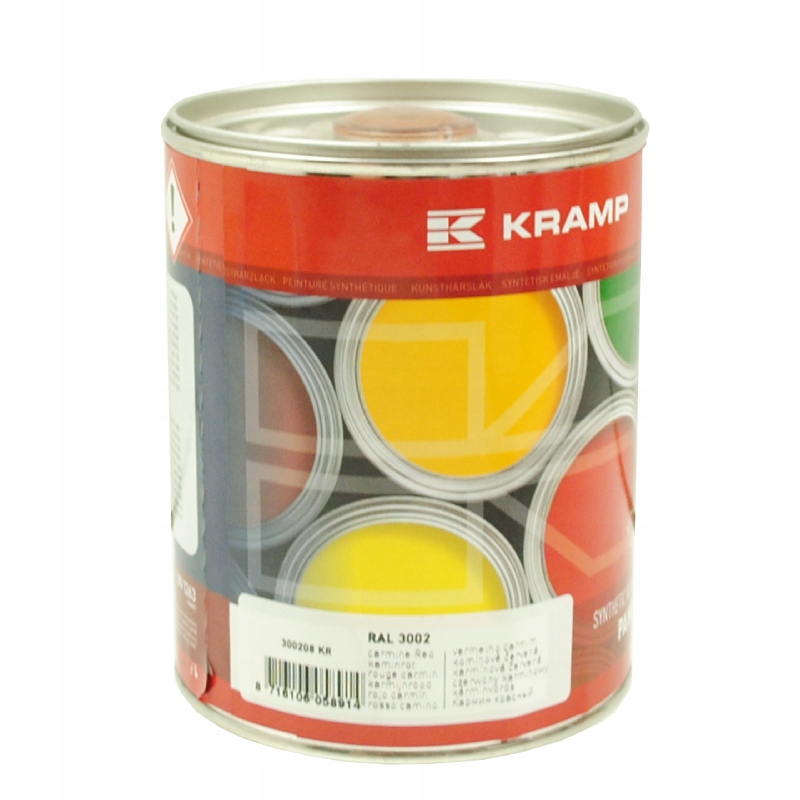 Lakier do maszyn RAL, 3002 czerwony karminowy 1 l 8716106058914 za 69 ...