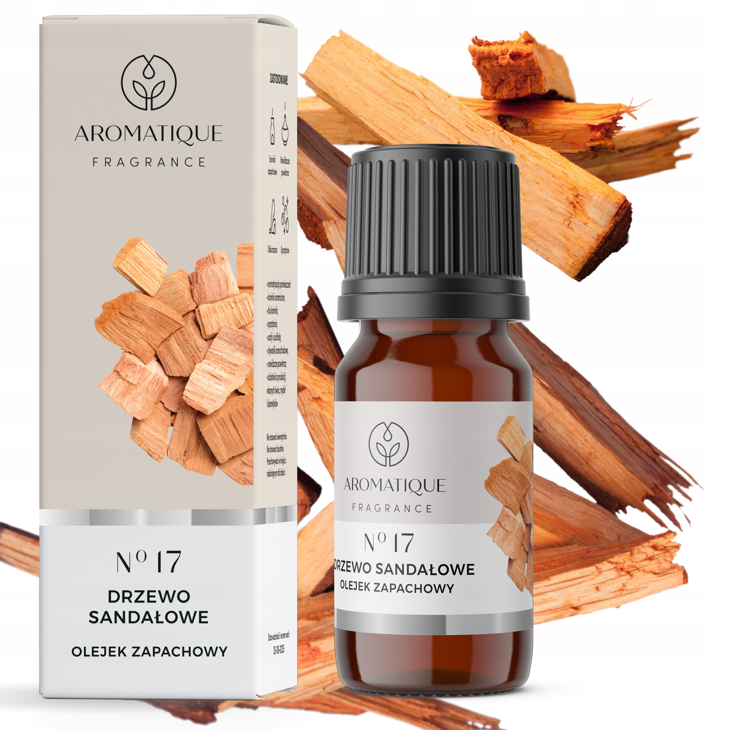 OLEJEK Olejki ZAPACHOWE AROMATIQUE 12ml DRZEWO SANDAŁOWE MOCNY ZAPACH ...
