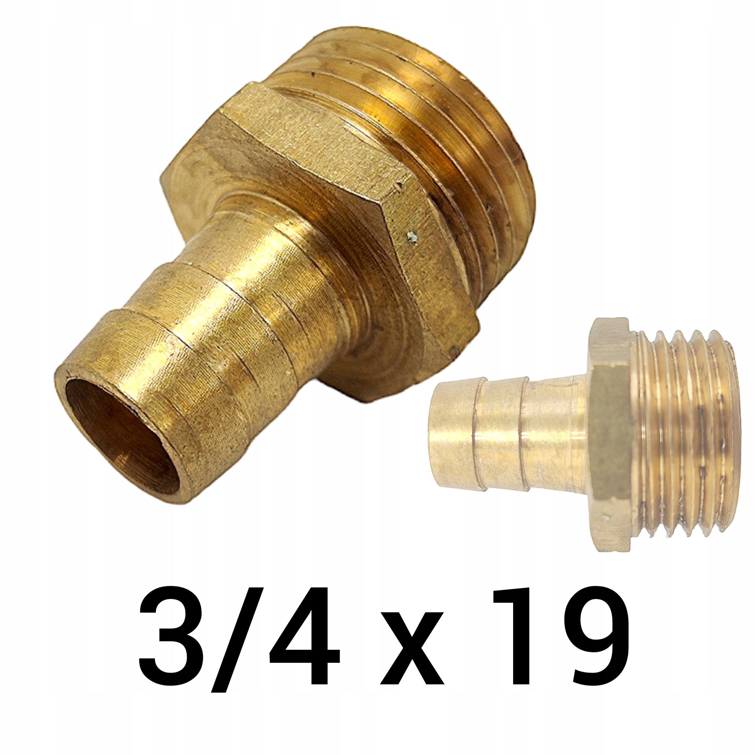 ZŁĄCZKA DO WĘŻA 3/4 X 19 MM KOŃCÓWKA KRÓCIEC GZ (MOS.WGZ.3/4X19) • Cena ...