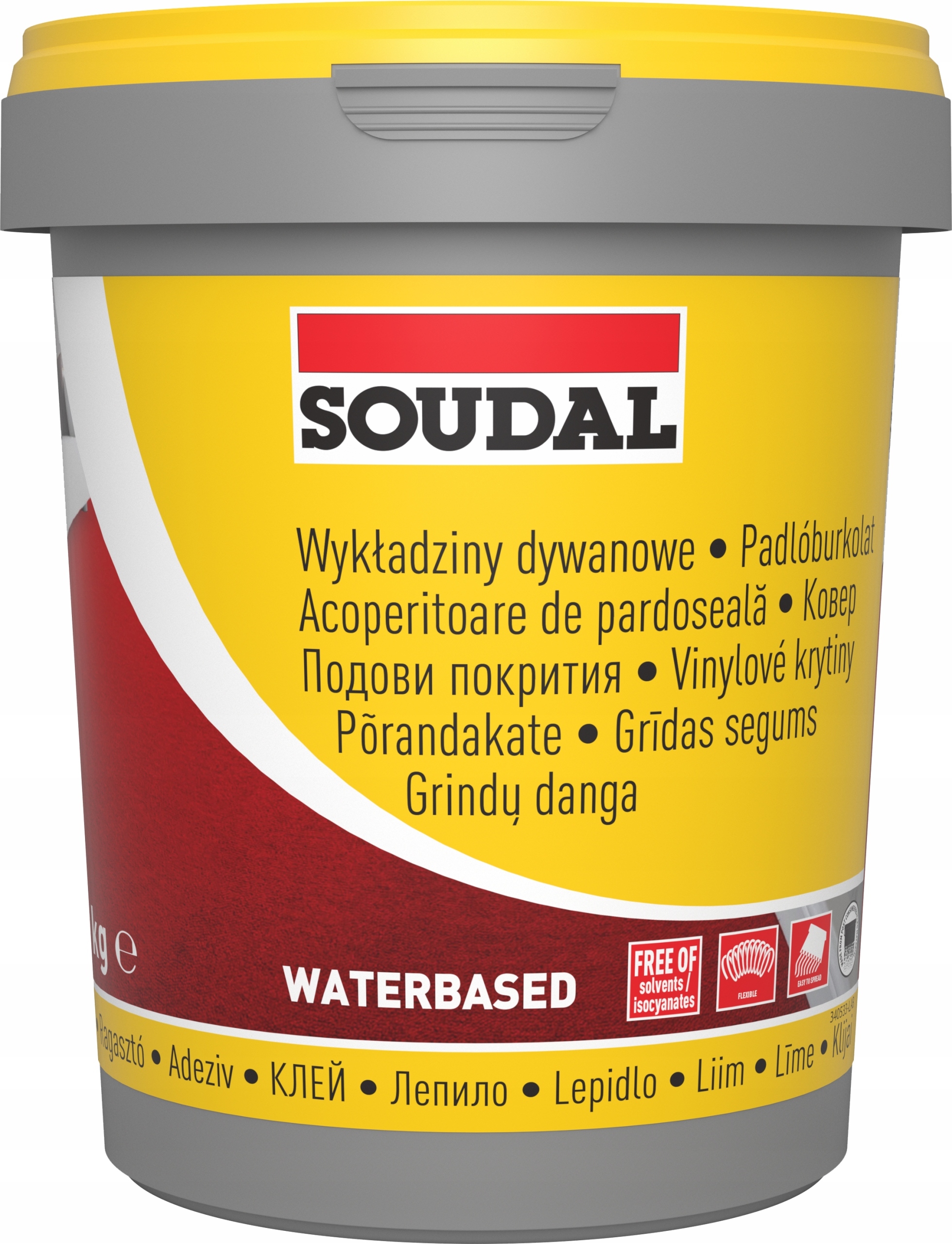 Montážní lepidlo na materiál/koberce Soudal 1000 ml - Allegro