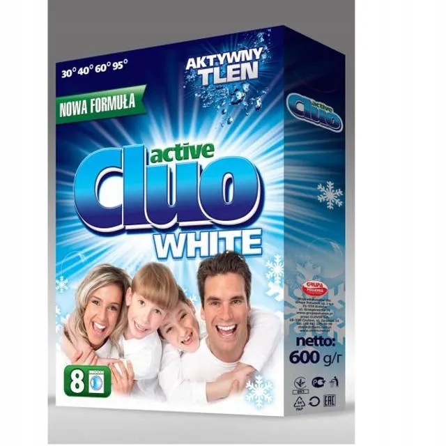 Cluo proszek do prania białego 0,6 kg (5900308776858) • Cena, Opinie • Proszki do prania ...