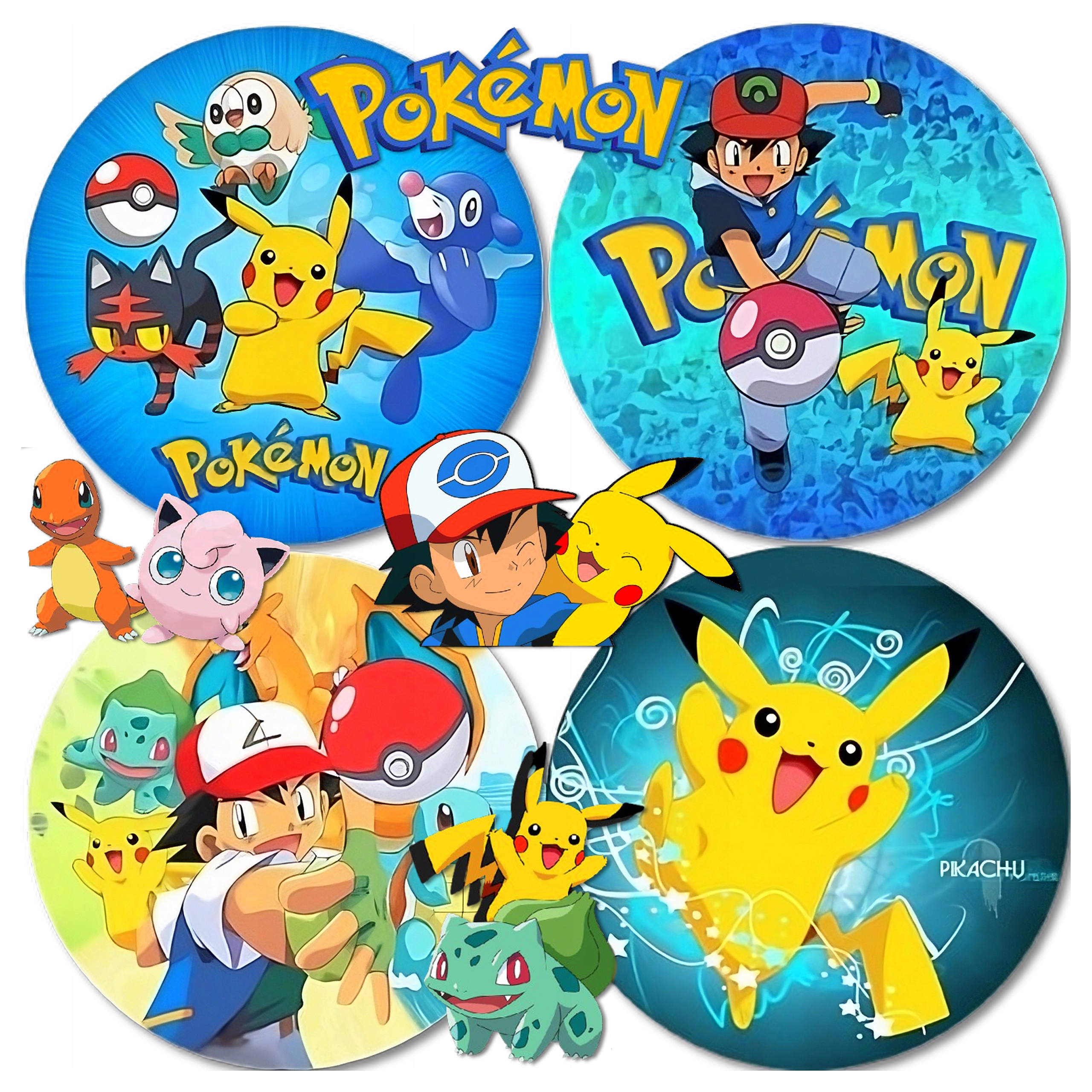 OPLATEK NA DORT POKÉMON 30 CM S NÁPISEM + OBVODY - DÁVKA SLADKÉ ENERGIE! za 189.00CZK - Allegro