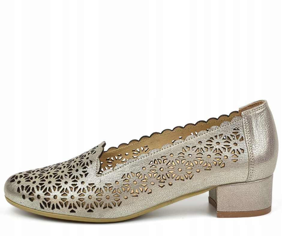 Półbuty dam PULSO AF-1256 skóra licowa złoto r.38.5 • Cena, Opinie ...