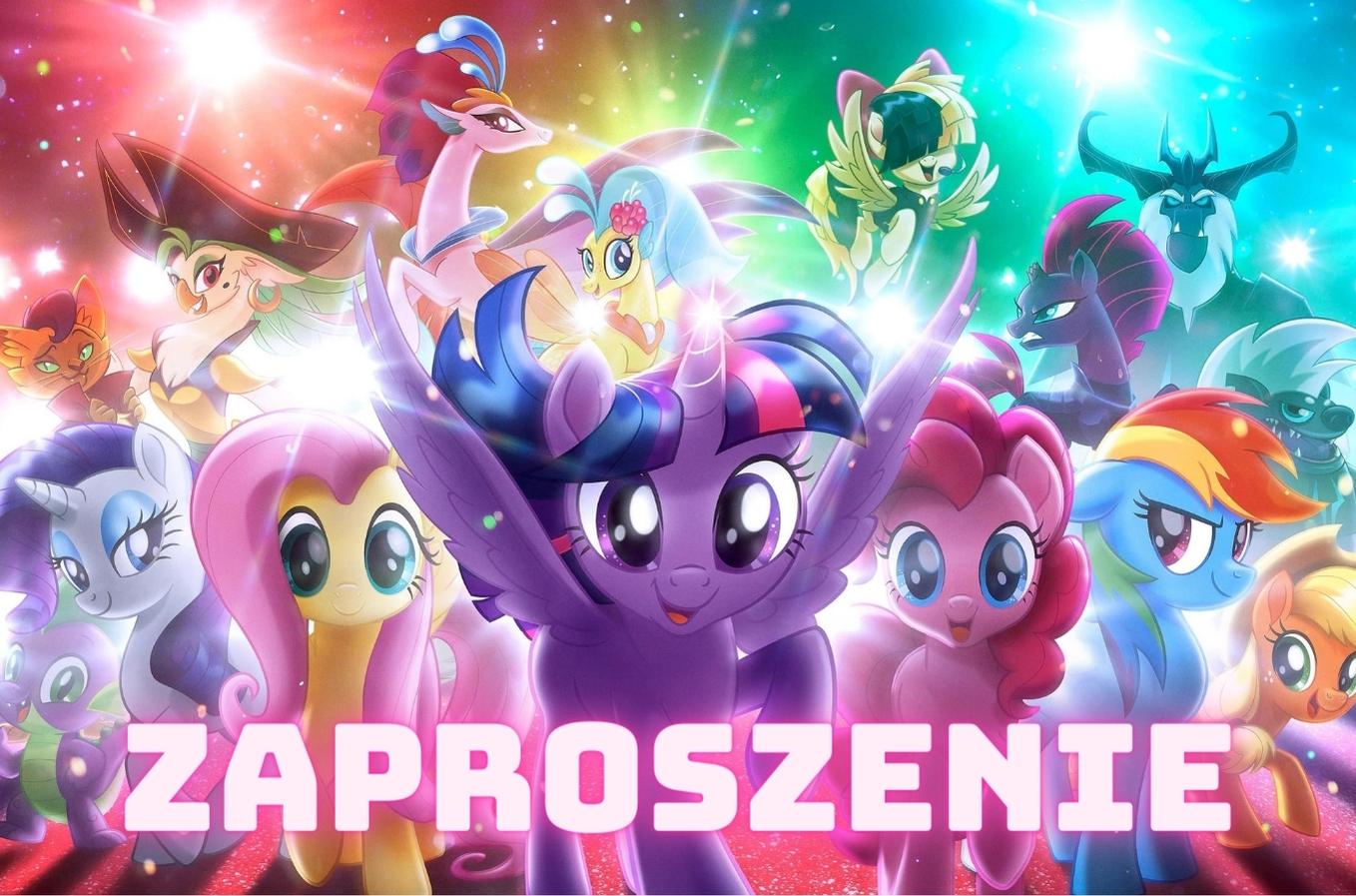 ZAPROSZENIE ZAPROSZENIA MY LITTLE PONY 1szt (5906329913234) • Cena ...