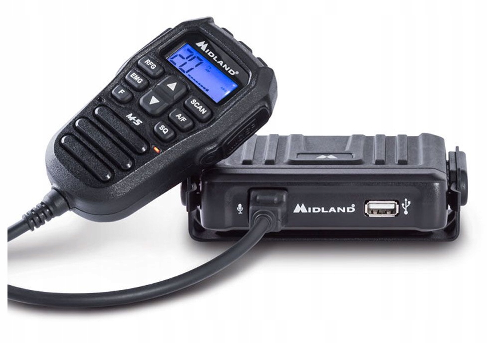 MAŁE RĘCZNE RADIO CB MIDLAND M-5 RADIO W GRUSZCE z USB + WTYK ...