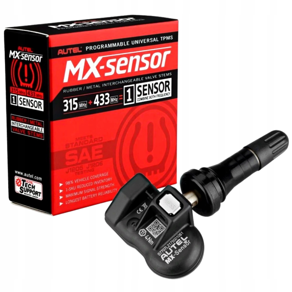 Czujnik TPMS Autel MX-Sensor GUMA 433 MHz PRESS-IN Programowanie ... Czujnik TPMS Autel MX-Sensor GUMA 433 MHz PRESS-IN Programowanie ...
