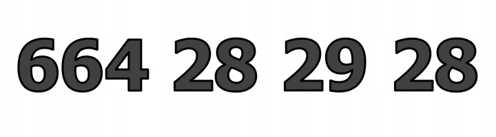 Złoty Numer _____ 664 w Złote numery Heyah - Telefony i Akcesoria ...