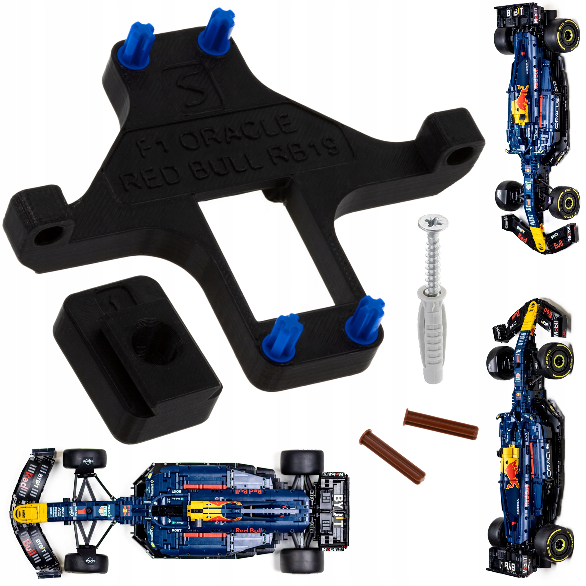 RASTAR - F1 Oracle Red Bull RB19 - 92410 - Uchwyt ścienny na LEGO ...