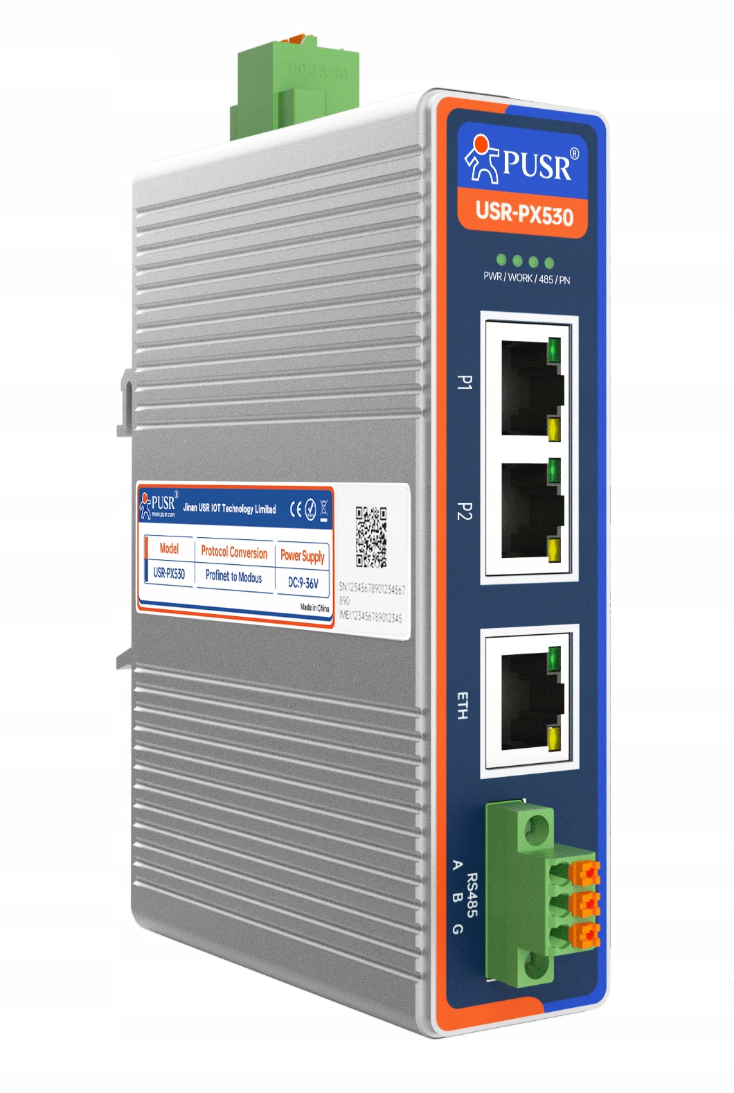Průmyslový převodník Profinet Slave na Modbus RTU/TCP Master/Slave USR ...