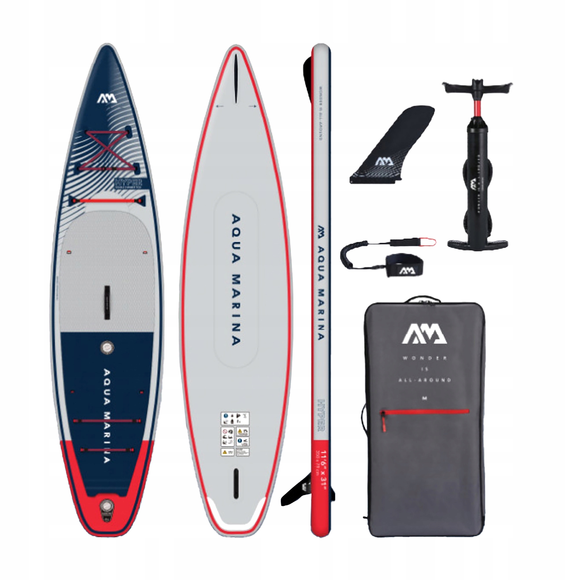 Deska SUP Aqua Marina Hyper 11'6" szara OS - 6954521607887 ...