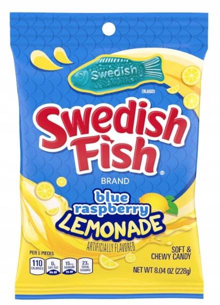 .Swedish Fish Blue Raspberry Lemonade 102g 14415625398 - Allegro.pl
