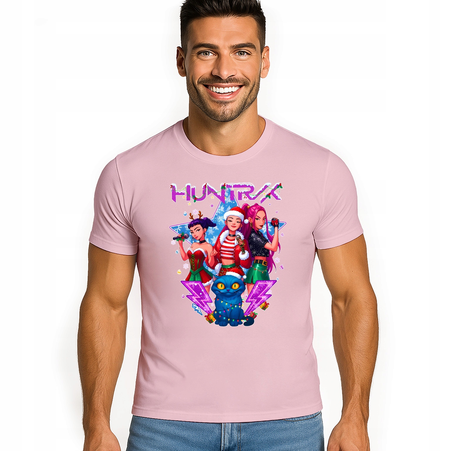 FÉRFI KARÁCSONYI PÓLÓ KPOP DEMON HUNTERS HUNTRIX XL AJÁNDÉK, • Ár ...