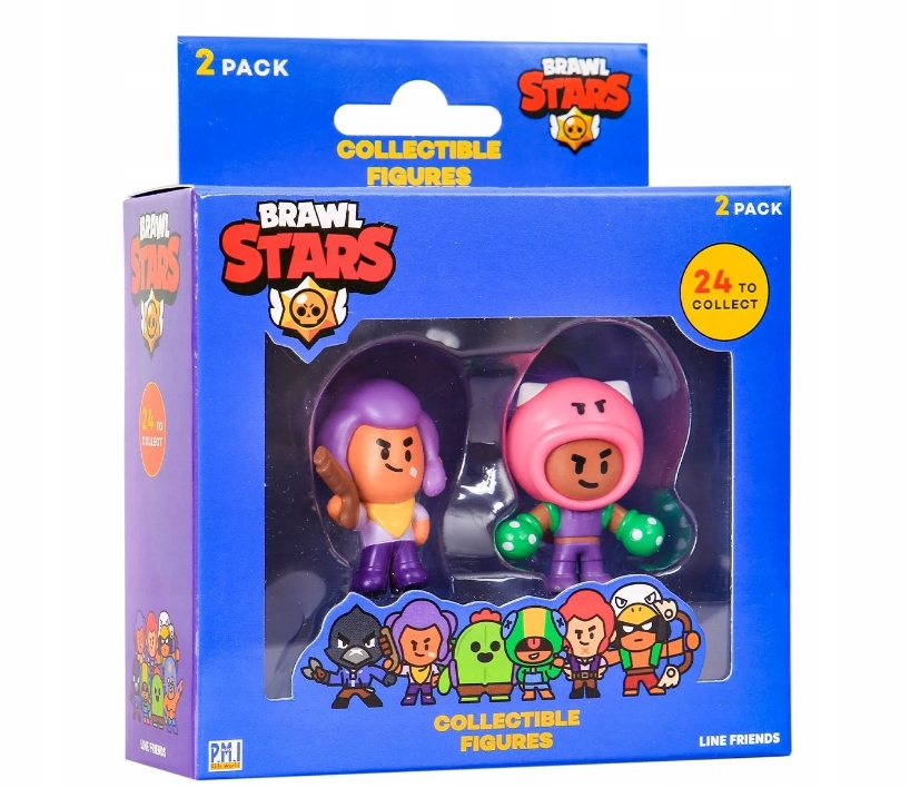 Brawl Stars Zestaw 2 Figurek Shelly i Rosa 70027 (7290120512092) • Cena ...