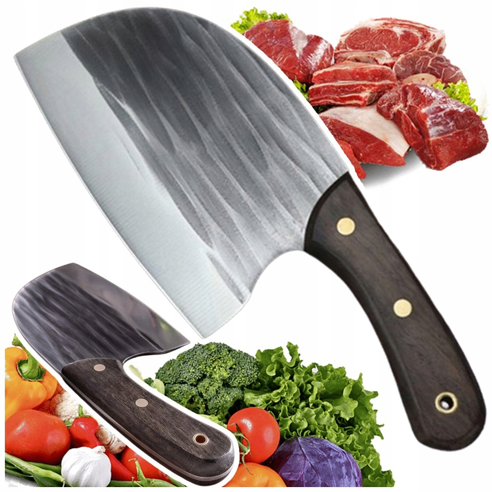 NÓŻ JAPOŃSKI TASAK NÓŻ SZEFA KUCHNI UNIWERSALNY DUŻY KUTY TASAK ...