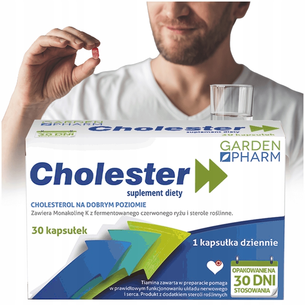 CHOLESTER Tabletki na obniżenie cholesterolu 30szt 13311668782 - Allegro.pl