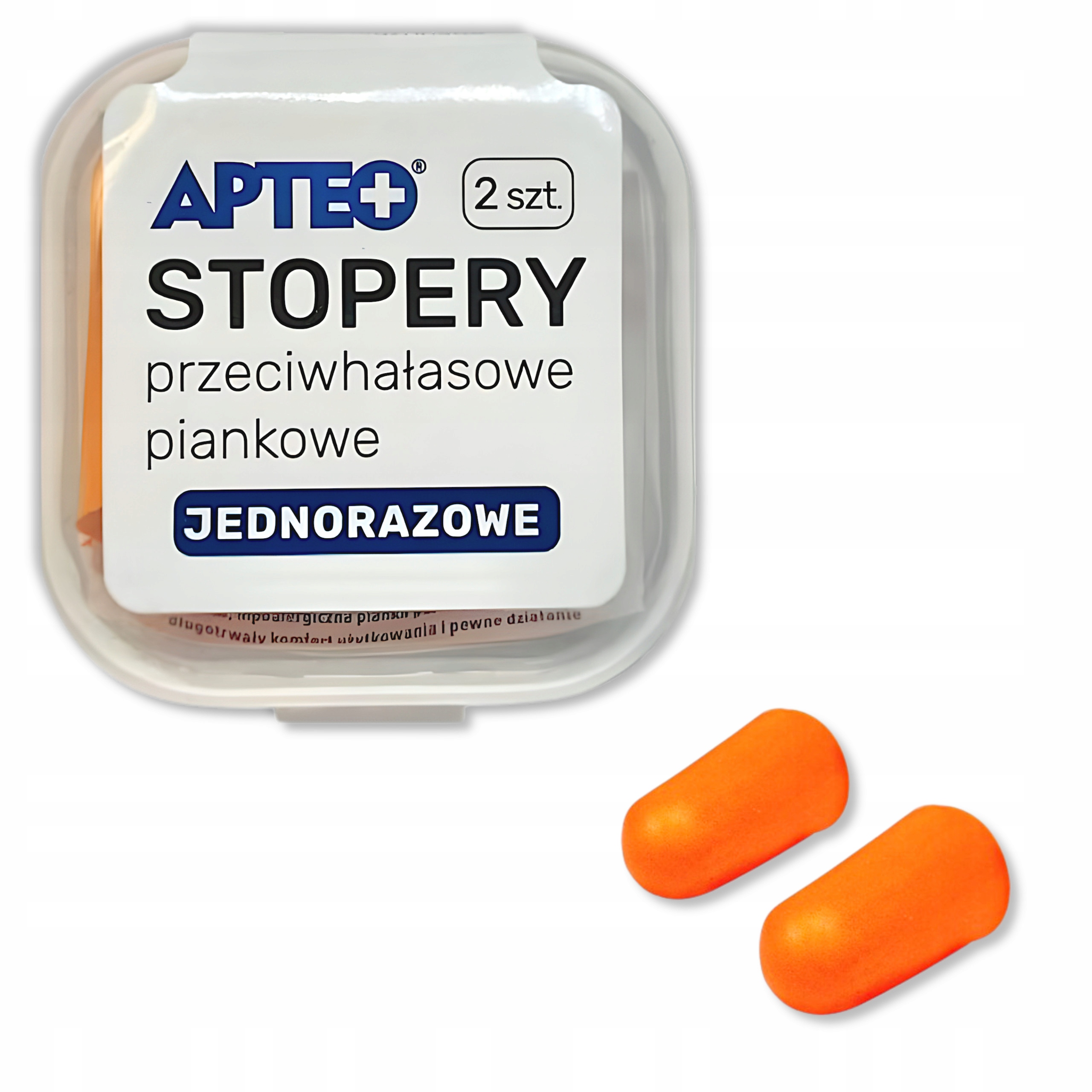 Stopery przeciwhałasowe APTEO, piankowe i jednorazowe, 2 szt. (para ...