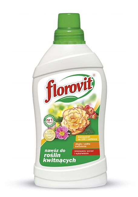 FLOROVIT NAWÓZ DO ROŚLIN KWITNĄCYCH 1KG PŁYNNY 1L INCO na 100l Roztworu (5900498008197) • Cena ...
