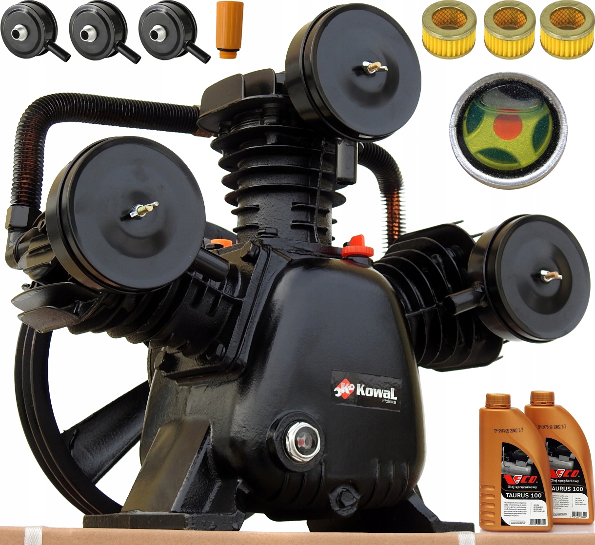 KOMPRESOR 10 BAR olejowy 3065 pompa powietrza sprężarka olejowa 600 L ...