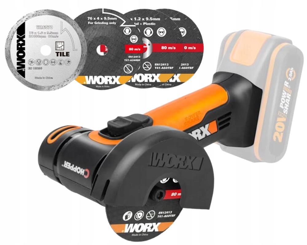 WORX MINI SZLIFIERKA AKUMULATOROWA WX801.9 (6924328323020) • Cena ...
