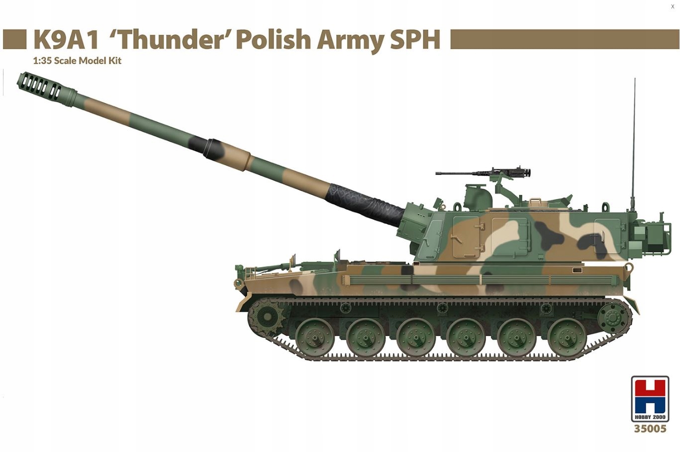 Działo samobieżne K9A1 Thunder Polish Army SPH 35005 Hobby 2000 ...