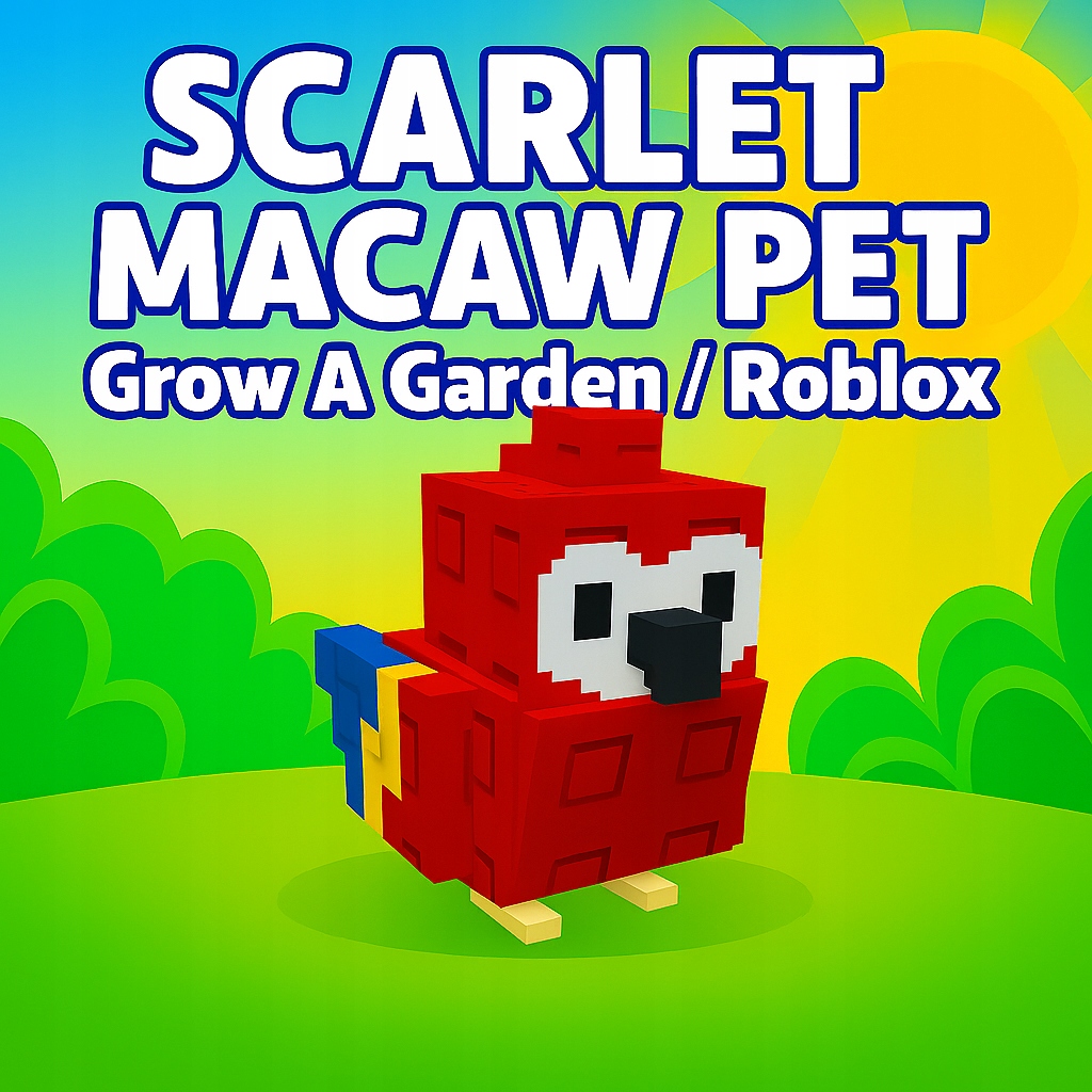 ROBLOX - SKARLÁTVÖRÖS ARA - NÖVESSZ EGY KERTET - HÁZIÁLLAT - VICC ...