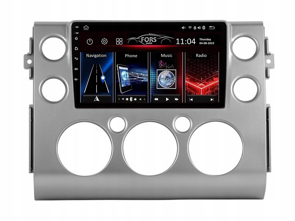 Rádio Android FS-Max4 FJ Cruiser 2007-2020 4/32 CarPlay Android Auto ...