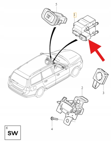 STACYJKA PRZYCISK START STOP VOLVO XC70 V70 2008- S80 2007- OE 31268326 ...