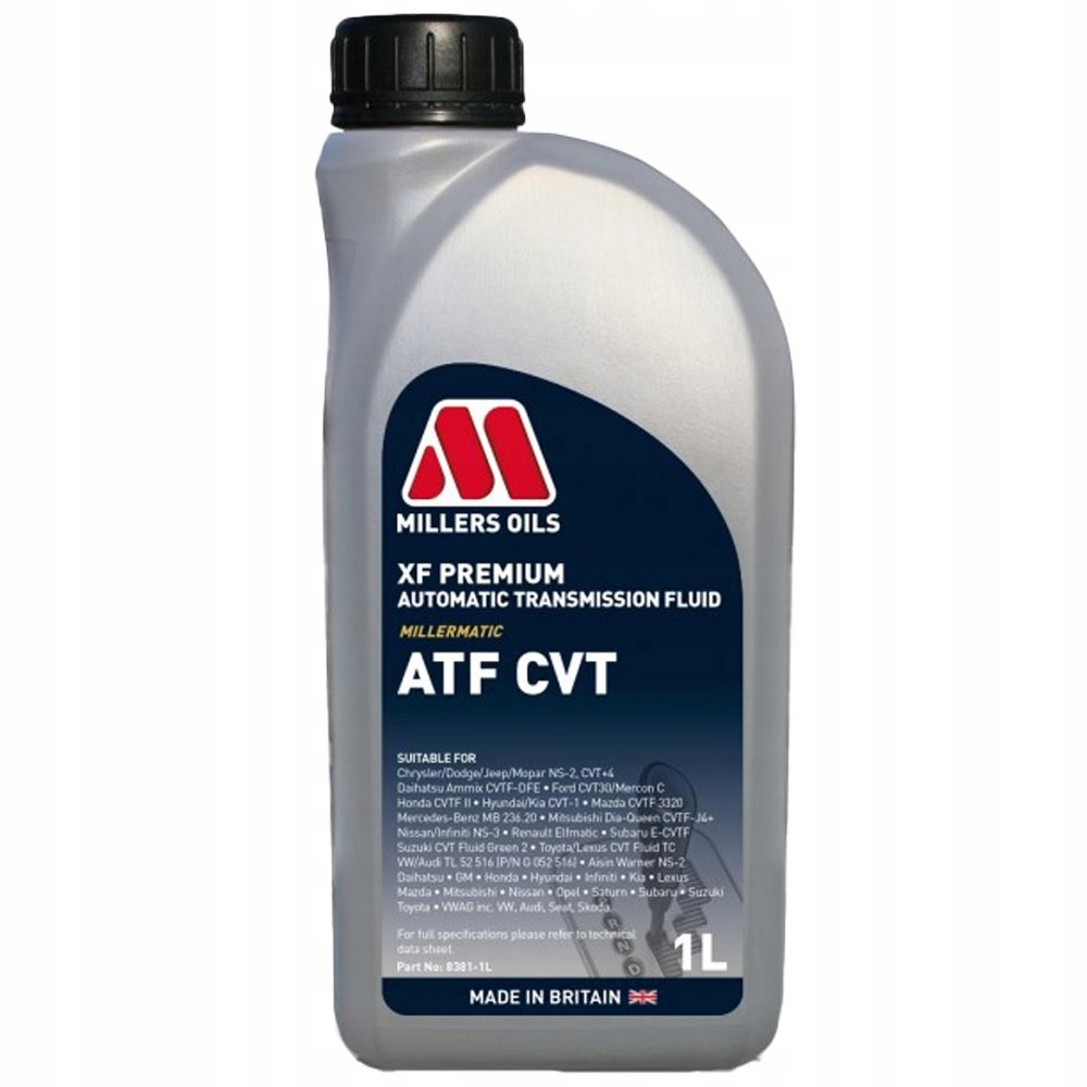 MILLERS Millermatic ATF CVT 1L - olej do skrzyni biegów automatycznej 5024081776710 za 65.99PLN ...