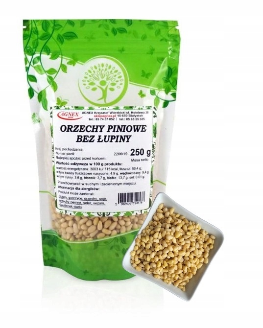 Orzeszki piniowe Agnex całe orzechy 250 g (5902578714578) • Cena, Opinie • Orzechy 13897714166 ...