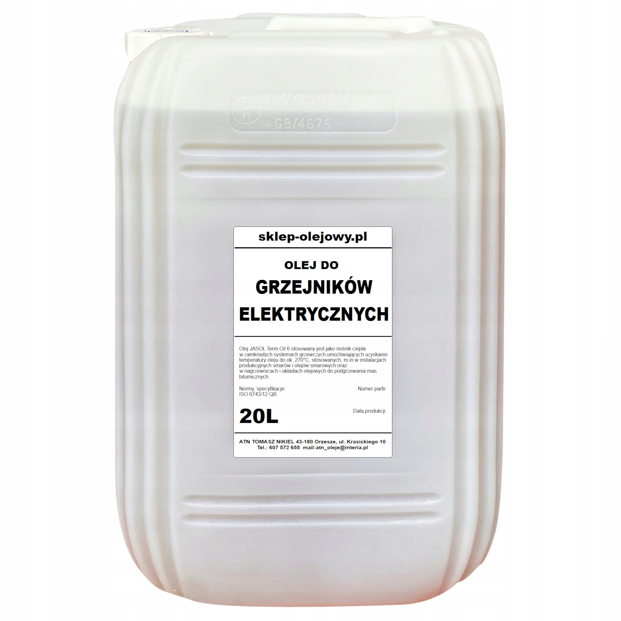 OLEJ DO GRZEJNIKÓW ELEKTRYCZNYCH 20L za 340 zł z Orzesze - Allegro.pl ...