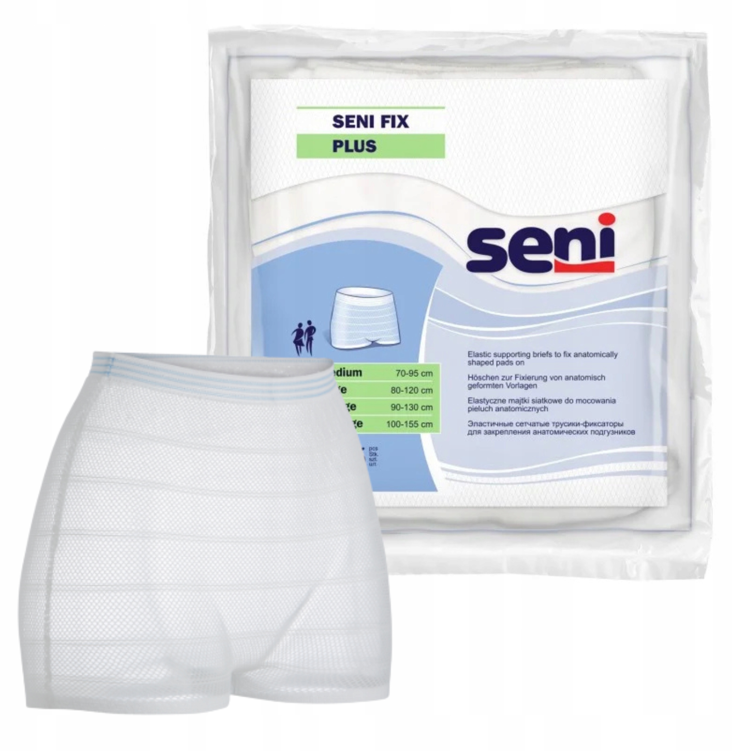 SENI FIX PLUS MAJTKI SIATKOWE WIELORAZOWE XXL 5SZT MOCUJĄCE DUŻY ...